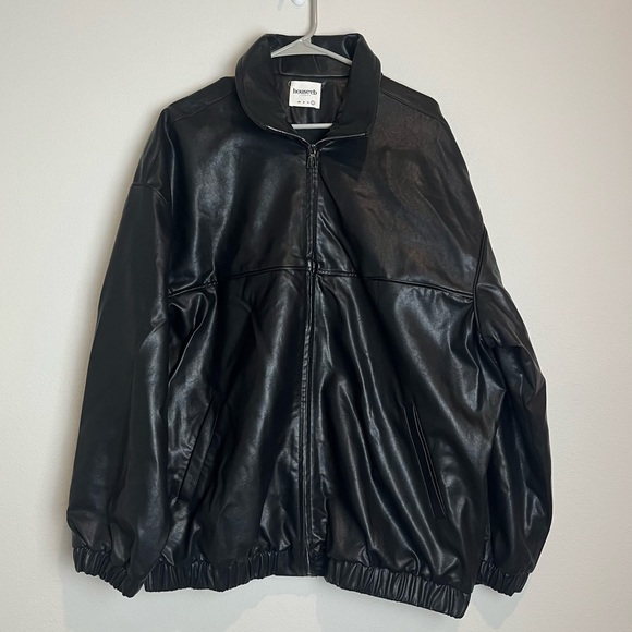 House of CB | Jackets & Coats | House Of Cb Larissa Oversized Faux Leather Jacket Size Large ...